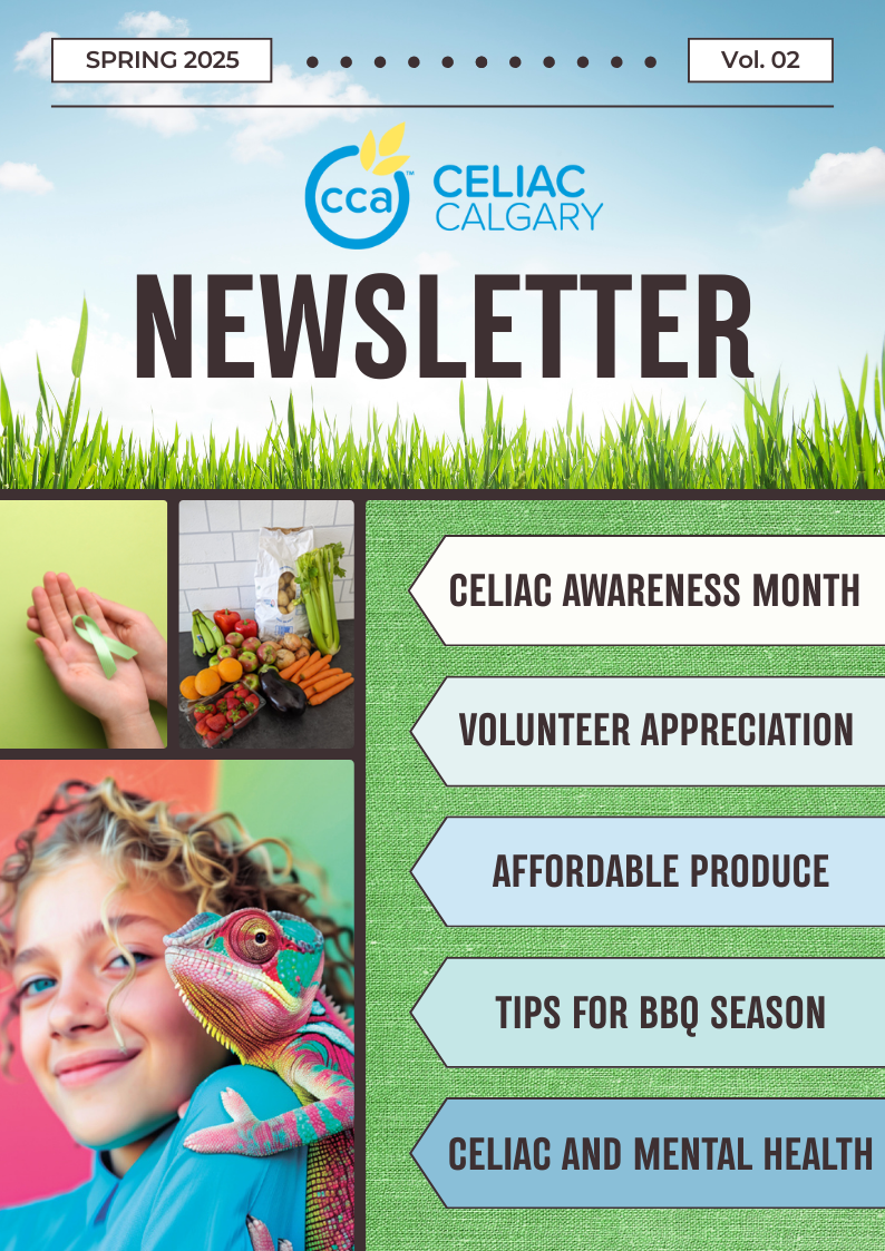 MAY 2025 – Newsletter Cover Page – Calgary Celiac